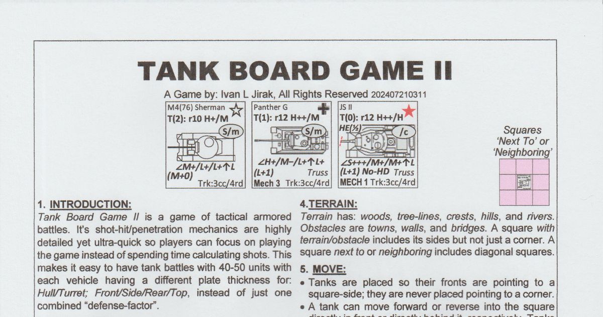 Tank Board Game II | Board Game | BoardGameGeek