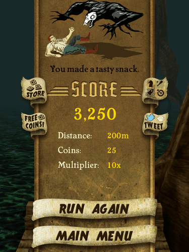 temple run score
