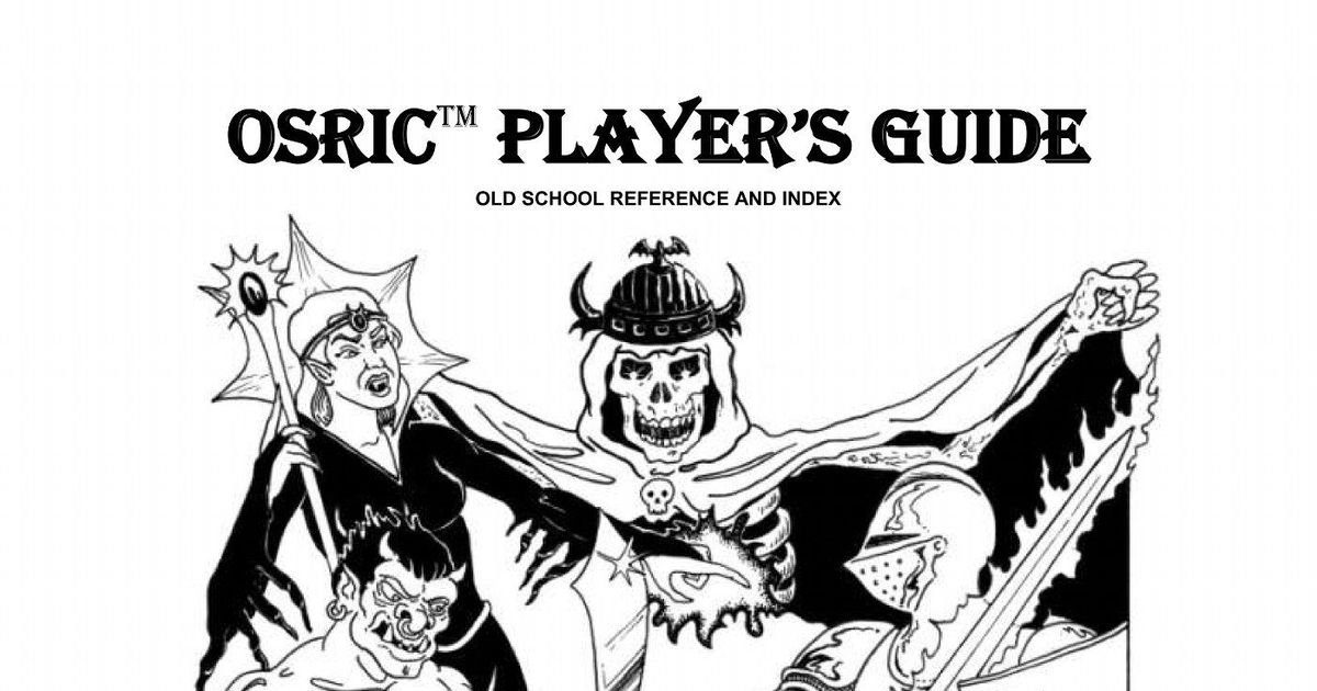 OSRIC Player's Guide | RPG Item | RPGGeek