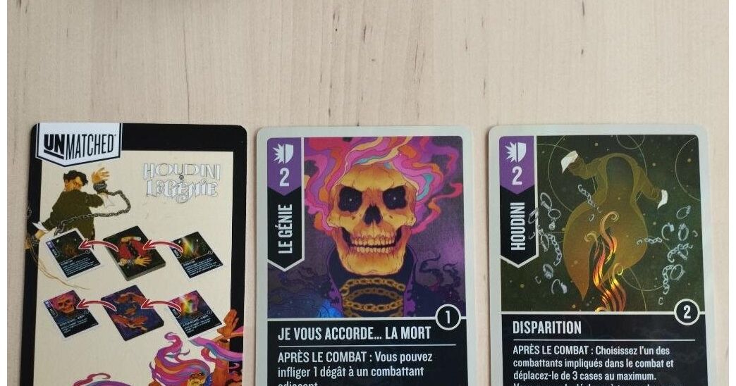 Unmatched: Houdini vs. The Genie – Foil Cards | Board Game Accessory ...