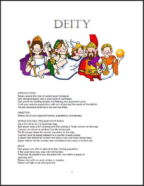 Deity | Board Game | BoardGameGeek