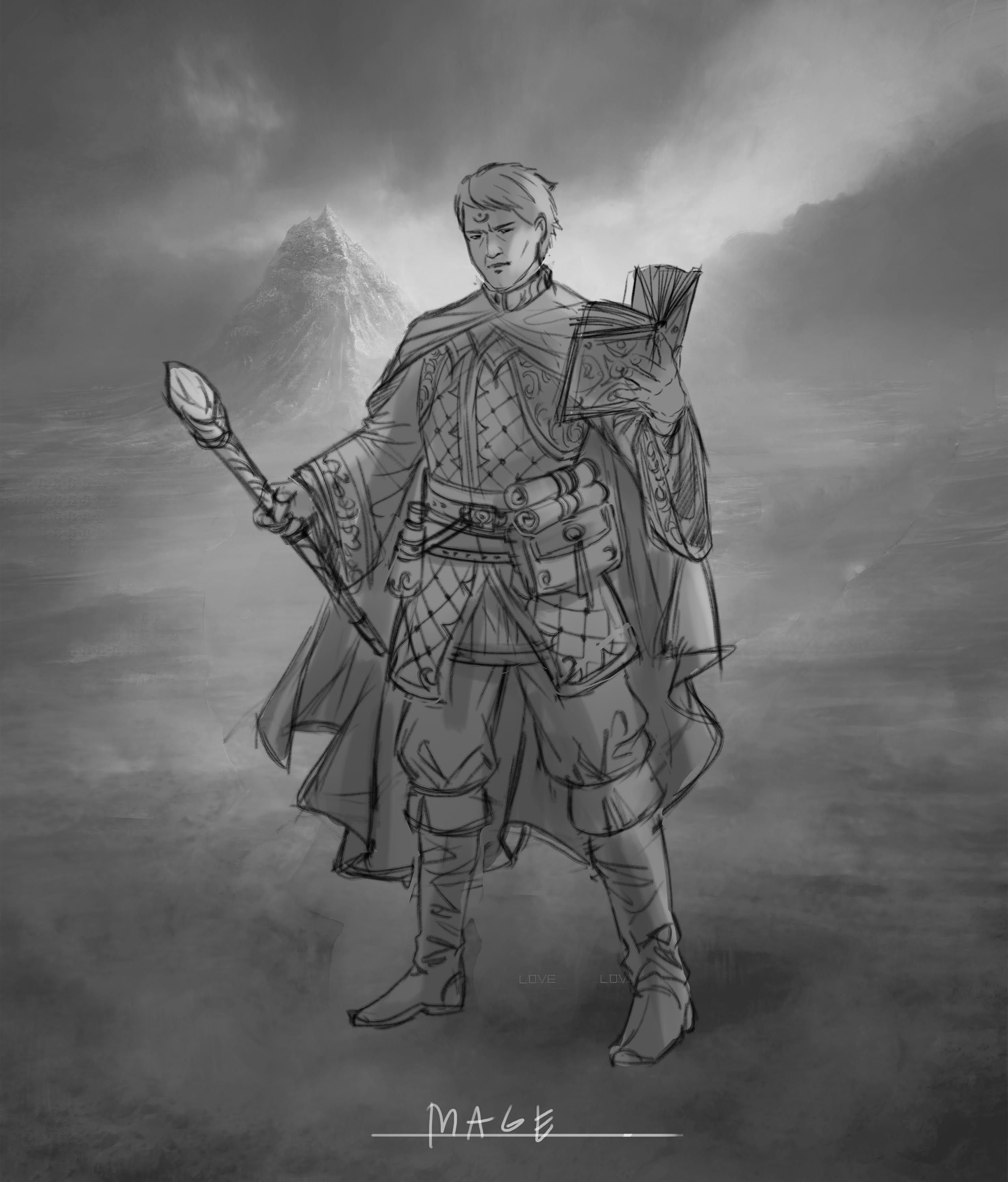 Character Sketches - Mage | Fighting Fantasy Adventures
