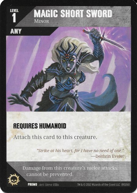Dungeon Command: Magic Short Sword Promo | Board Game Accessory ...