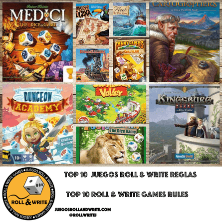 Top 10 Roll & Write Games with the Best Rules | Juegos Roll & Write