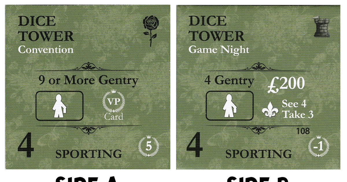 Obsession: Dice Tower Sporting Tile | Board Game | BoardGameGeek