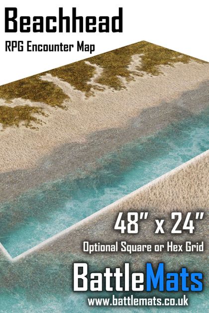 Beachhead 48" x 24" RPG Encounter Map | RPG Item | RPGGeek