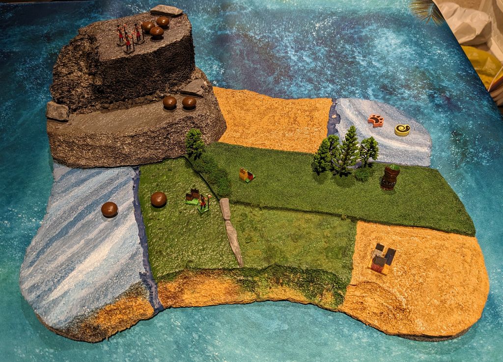 Homemade 3d island board | Spirit Island