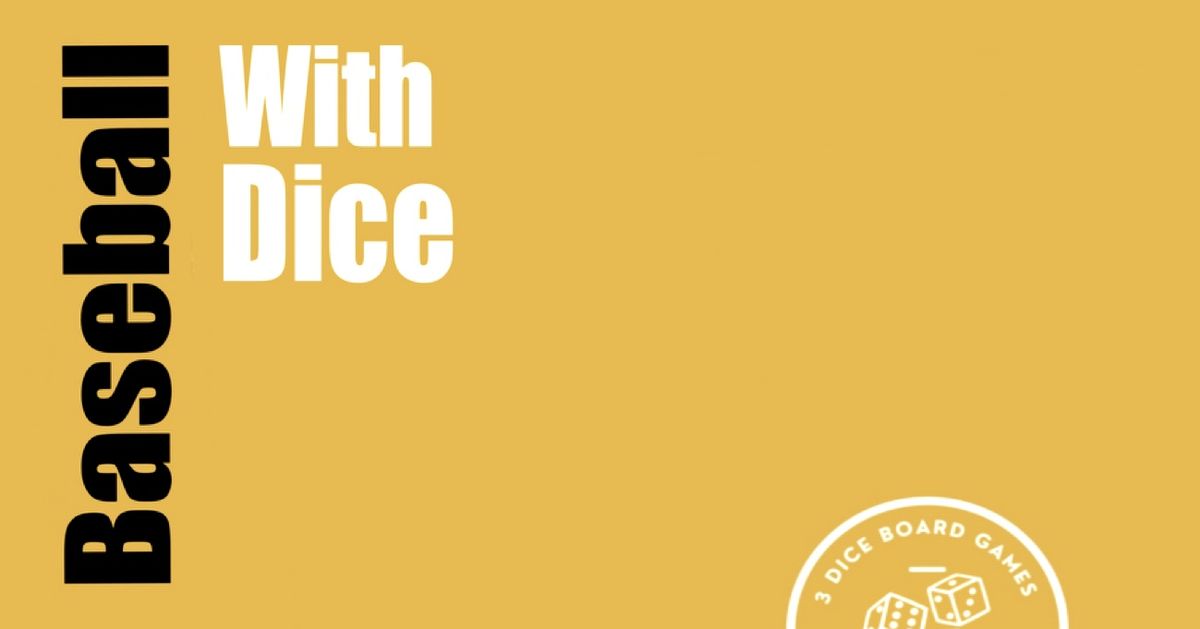 Baseball with Dice | Board Game | BoardGameGeek