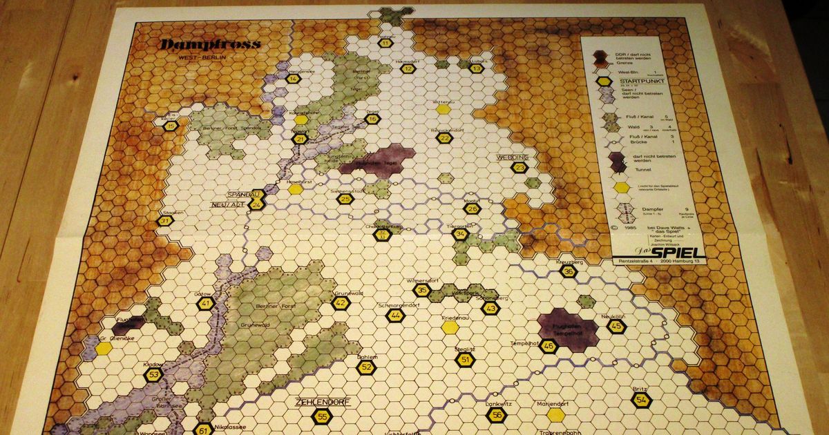 Railway Rivals Map WB: West Berlin | Board Game | BoardGameGeek