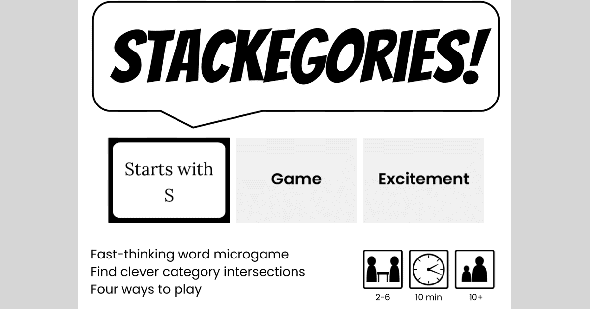 Print And Play Cards Stackegories
