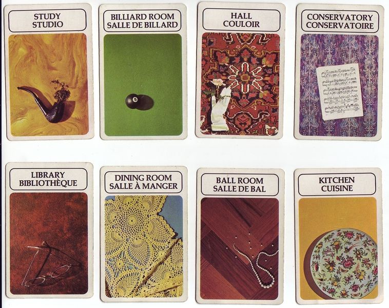 Clue Room Cards