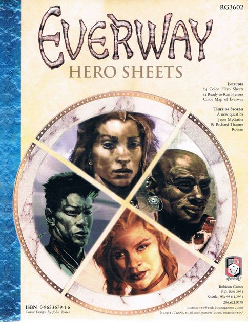 Everway Hero Sheets | RPG Item | RPGGeek