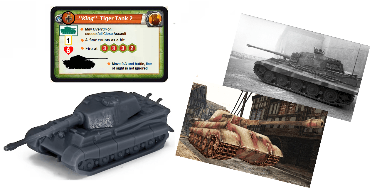 Custom German Tank unit ''King'' Tiger Tank 2 | Memoir '44