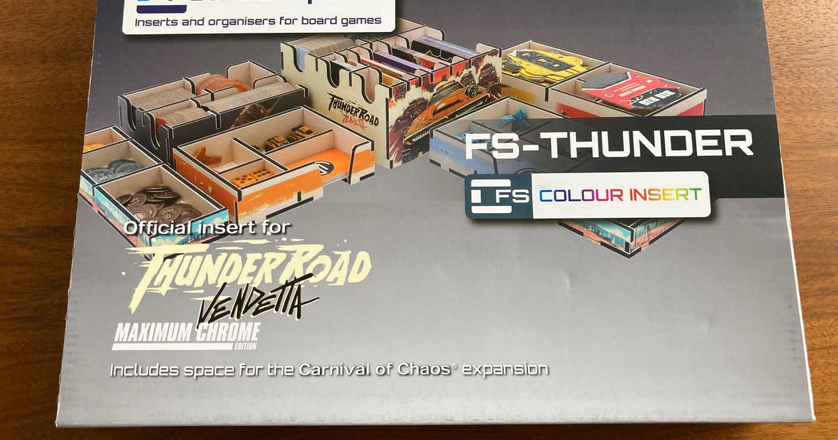 Thunder Road: Vendetta – Folded Space Insert | Board Game Accessory ...
