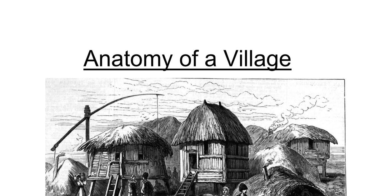 Anatomy of a Village | RPG Item | RPGGeek