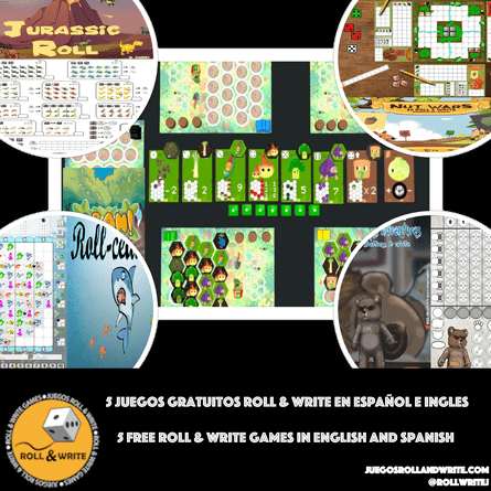 5 Free Printable Roll & Write Games in Spanish and English 26th Part ...