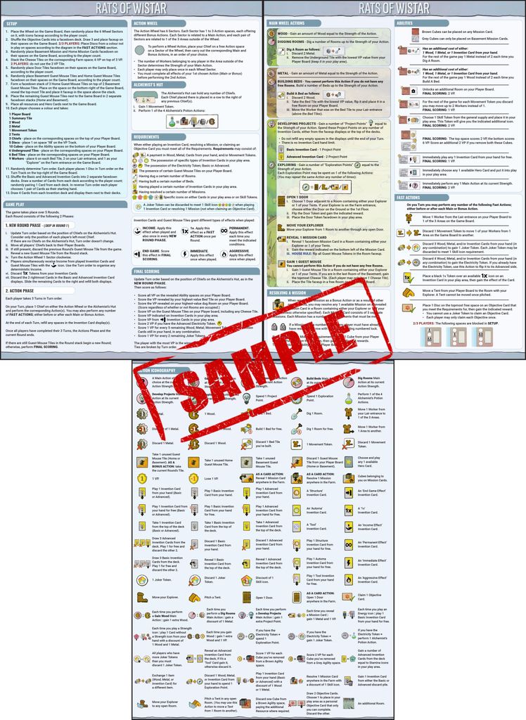 ACTION ANDY - Rats Of Wistar Complete Compact Rules | Rats of Wistar