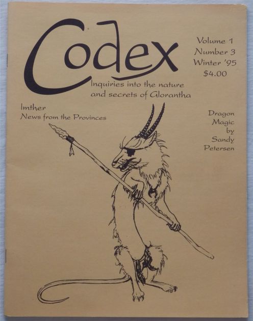 Codex (Volume 1, Number 3 - Winter 1995) | Issue | RPGGeek