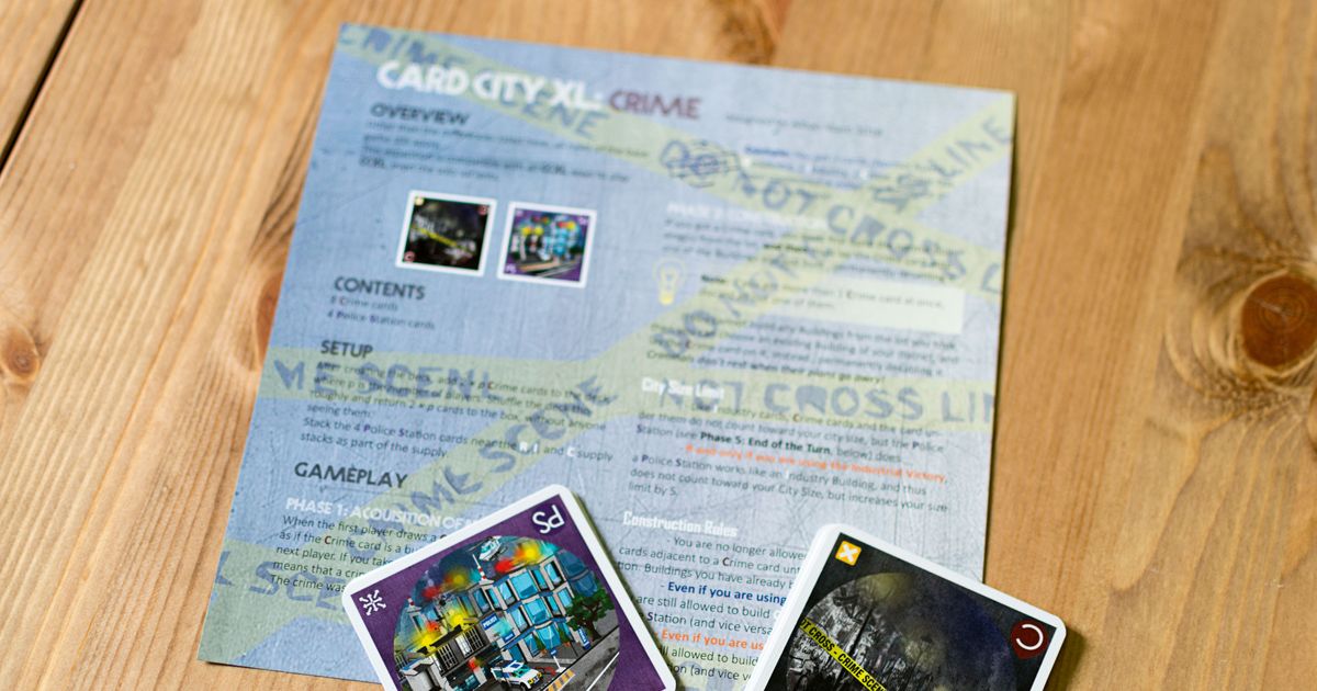 Card City XL: The Crime Expansion | Board Game | BoardGameGeek