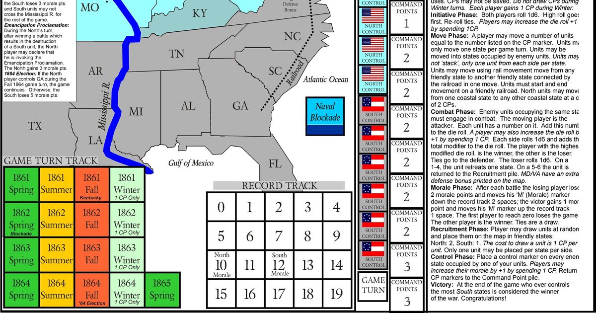 The Civil War 1861-1865 | Board Game | BoardGameGeek