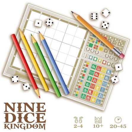 Kickstarter: Nine Dice Kingdom | Juegos Roll & Write | RPGGeek