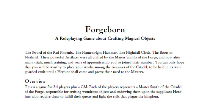 1534: Forgeborn | RPG Item | RPGGeek