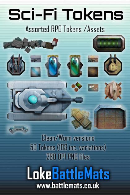 Sci-Fi Tokens | RPG Item | RPGGeek