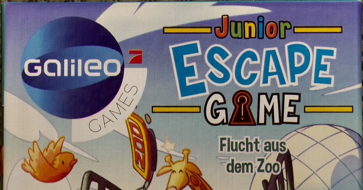 Junior Escape Game: Flucht aus dem Zoo | Board Game | BoardGameGeek