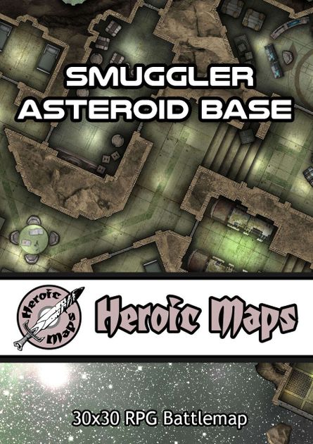 Heroic Maps: Smuggler Asteroid Base | RPG Item | RPGGeek