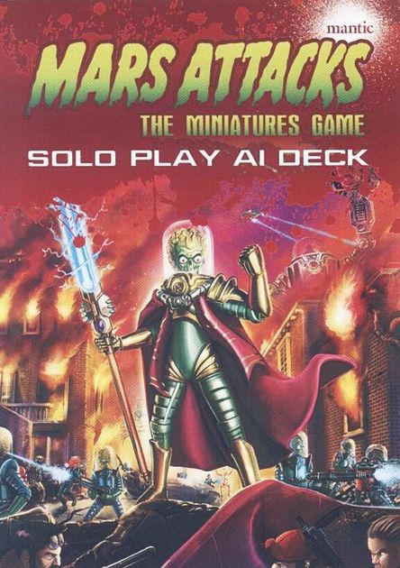 Mars Attacks The Miniatures Game Solo Play A I Deck Board Game