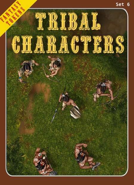 Fantasy Tokens Set 06: Tribal Characters | RPG Item | RPGGeek