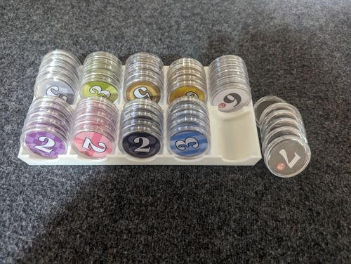 30 mm coin capsules and 3D printed insert | Ready Set Bet