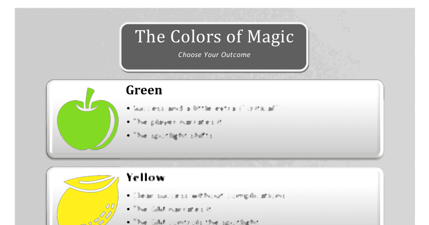Menu for The Colors of Magic | RPG Item | RPGGeek