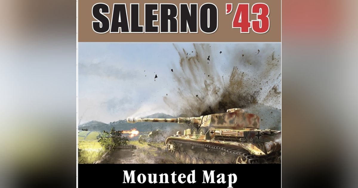 Salerno '43: Mounted Map | Board Game Accessory | BoardGameGeek
