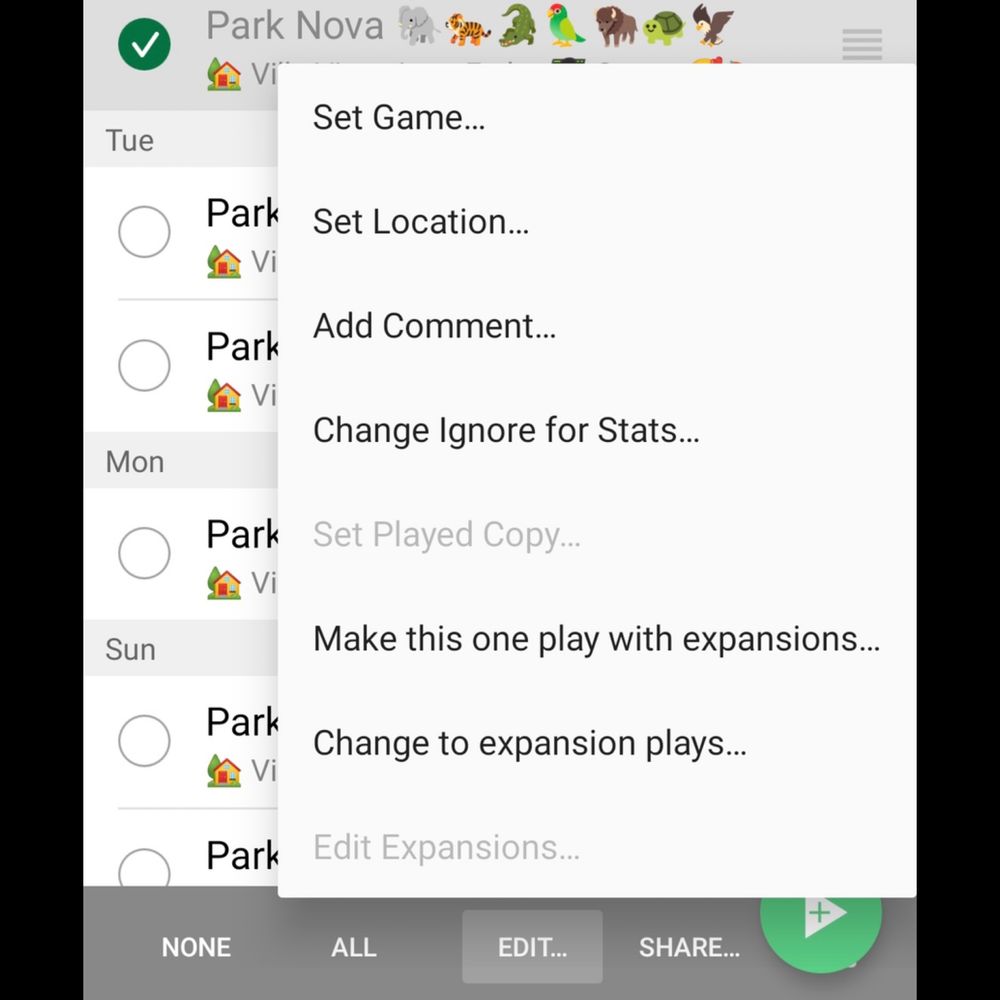 You can Multiple Select Plays and Games – Board Game Stats