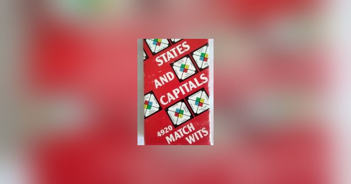 States & Capitals Match Wits | Board Game | BoardGameGeek