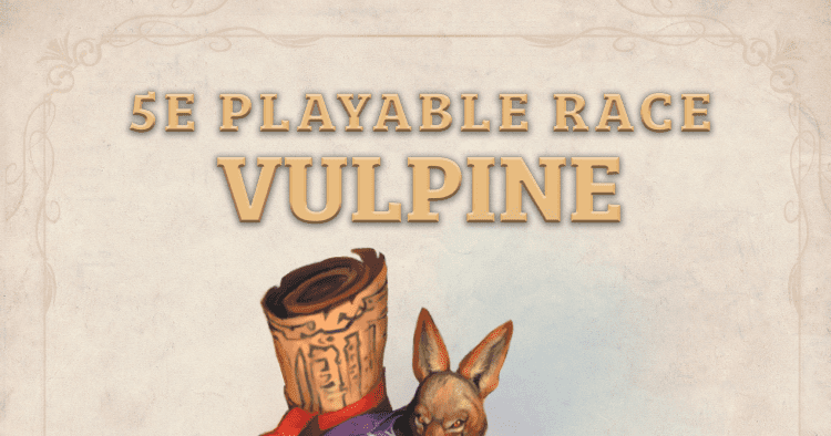 5E Playable Race: Vulpine | RPG Item | RPGGeek