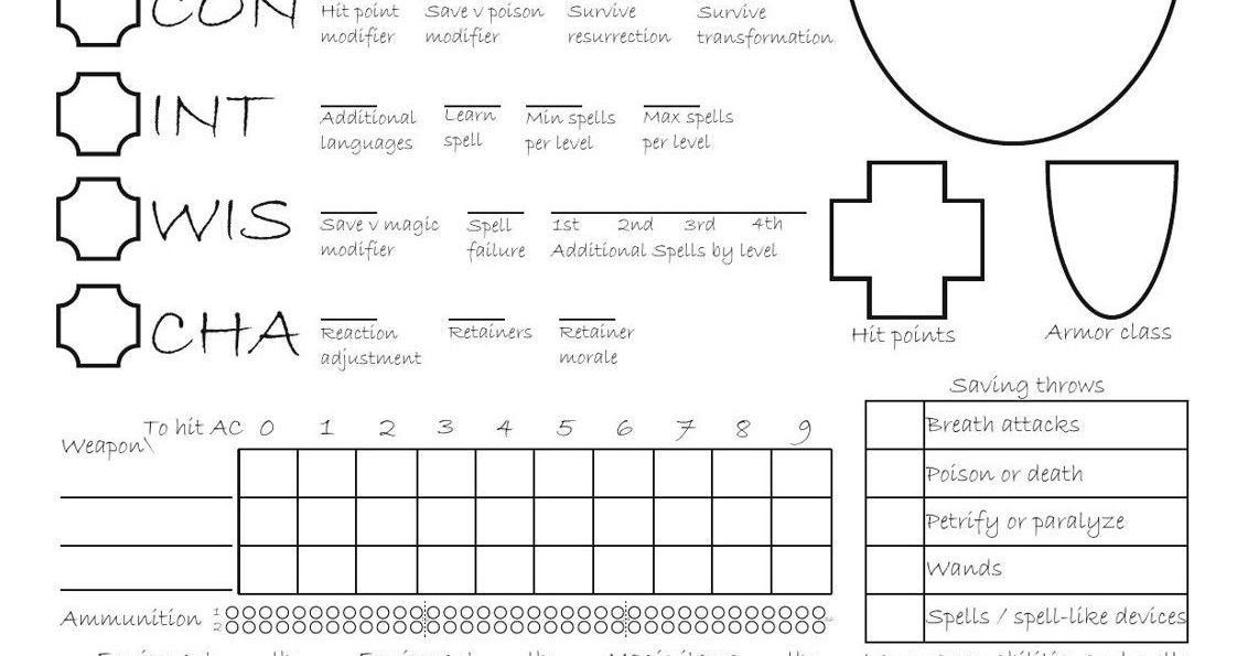 Advanced Character Sheet Pack MK2 (US English Version) | RPG Item | RPGGeek