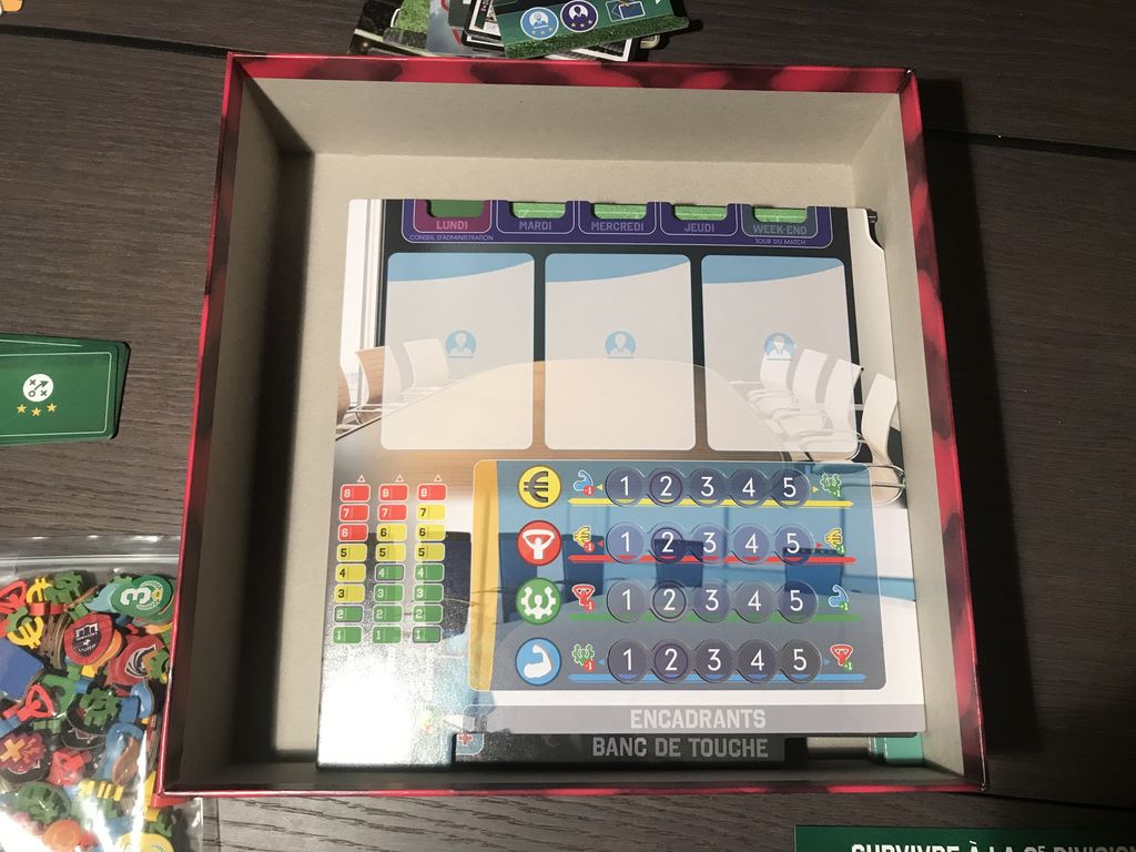 Storage for base game and expansions. | Eleven: Football Manager Board Game