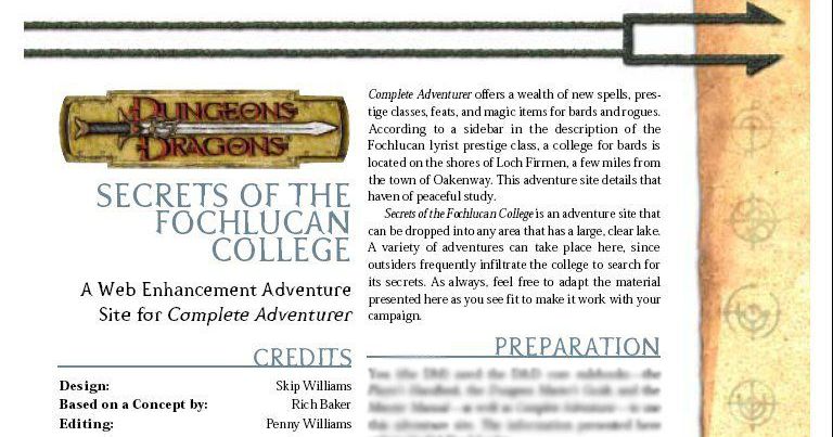 Secrets of the Fochlucan College | RPG Item | RPGGeek