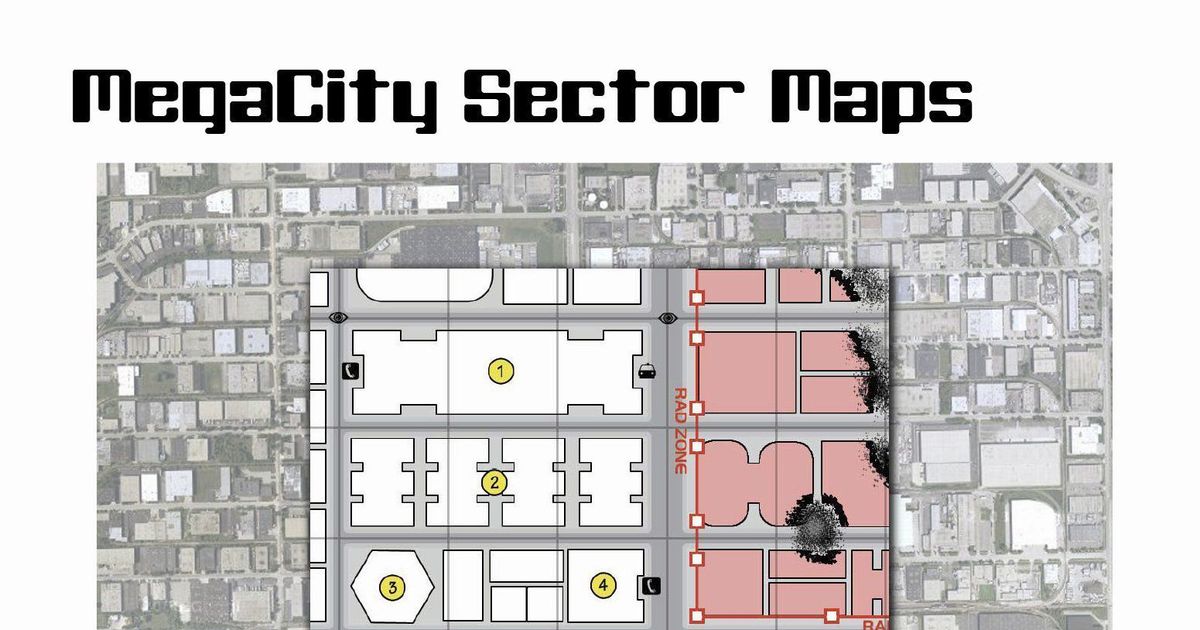 MegaCity Sector Maps | RPG Item | RPGGeek