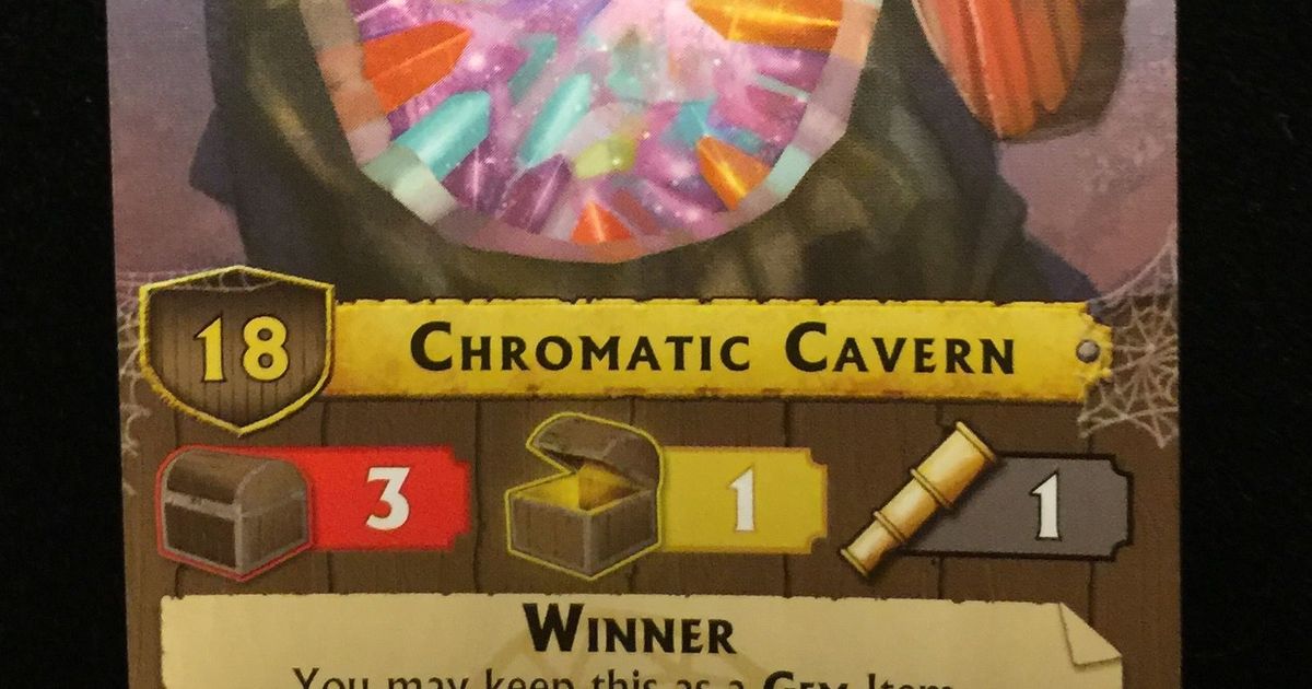 Vault Wars: Chromatic Cavern Promo Card | Board Game | BoardGameGeek