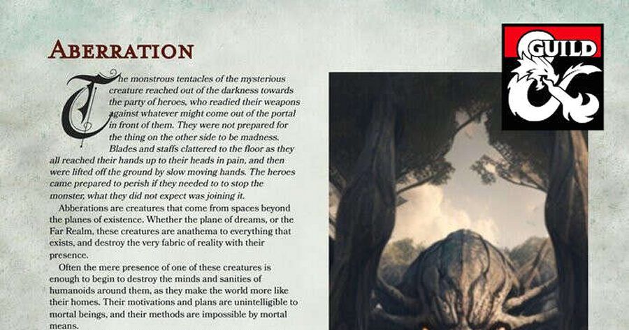 The Aberration: A Homebrew Race/Class for Monster PCs | RPG Item | RPGGeek