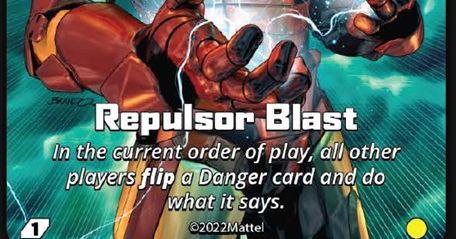 UNO Ultimate: Iron Man – Repulsor Blast Foil Chase Card | Board Game ...