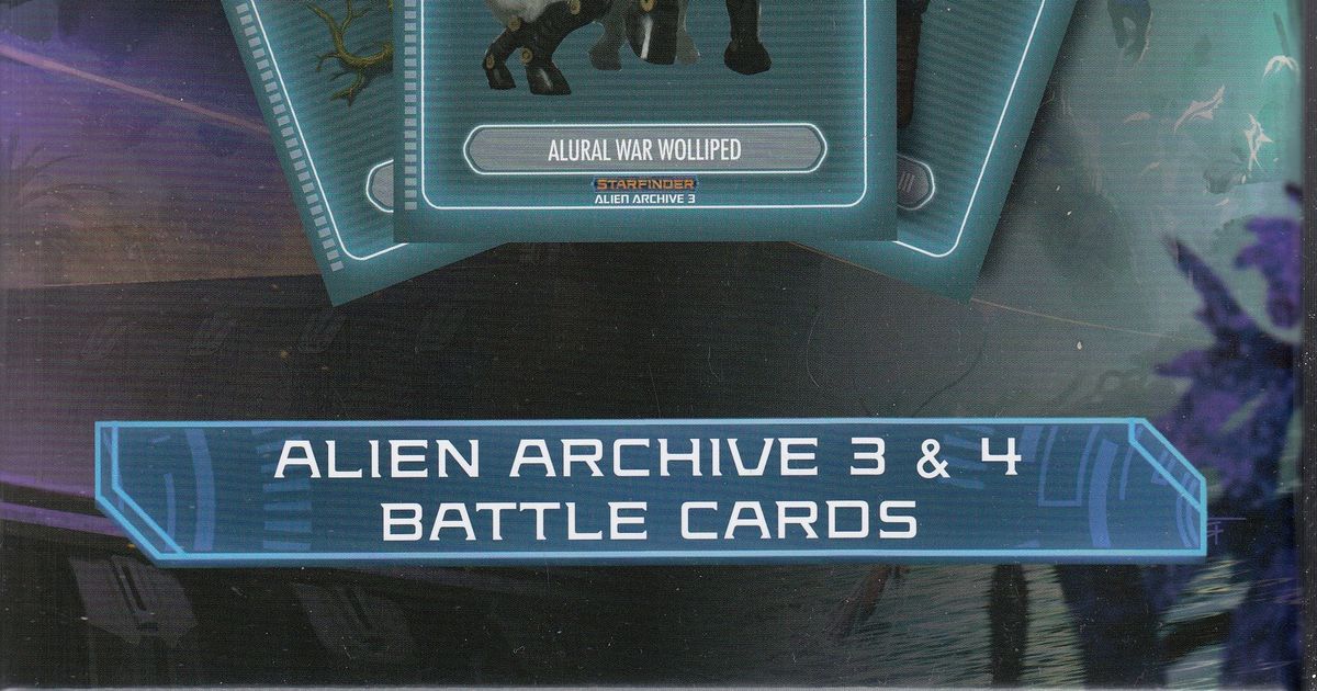 Alien Archive 3 & 4 Battle Cards | RPG Item | RPGGeek
