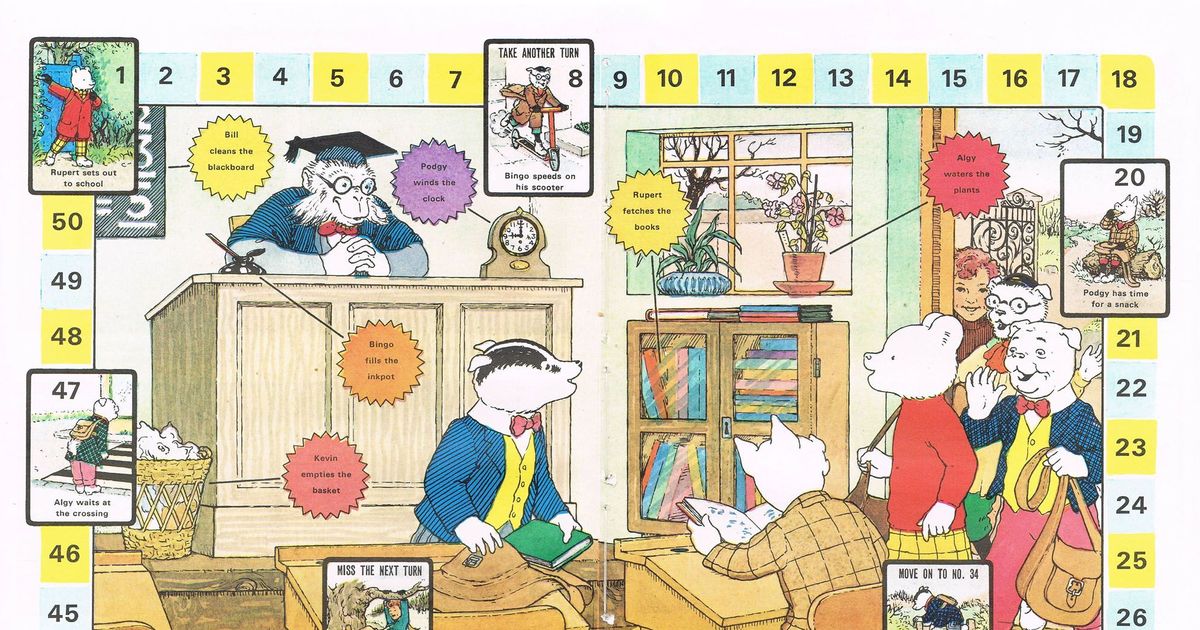 Rupert's School-Time Game | Board Game | BoardGameGeek