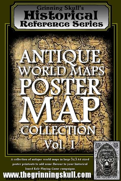Antique World Maps Poster Map Collection Vol. 1 | RPG Item | RPGGeek