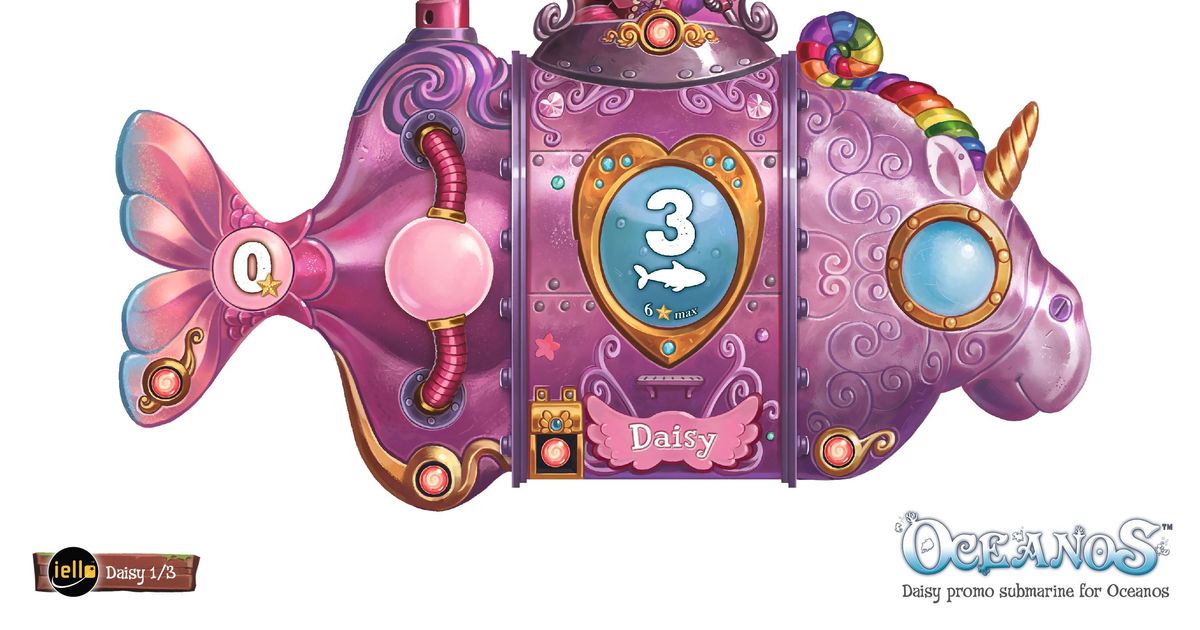 Oceanos: Daisy Promo Submarine | Board Game Accessory | BoardGameGeek