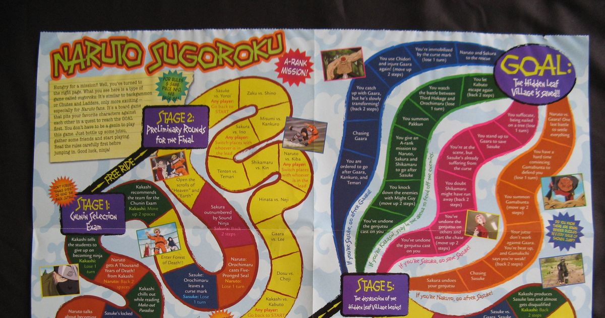 Naruto Sugoroku | Board Game | BoardGameGeek