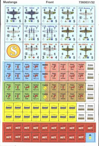 Punched Wargame Counters
